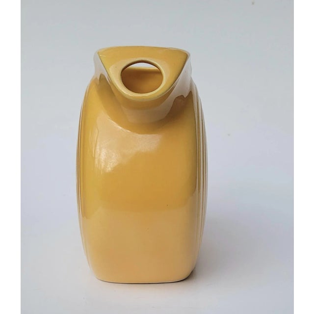 Vintage 1940s Fiestaware Disk Water Pitcher in Yellow | Chairish