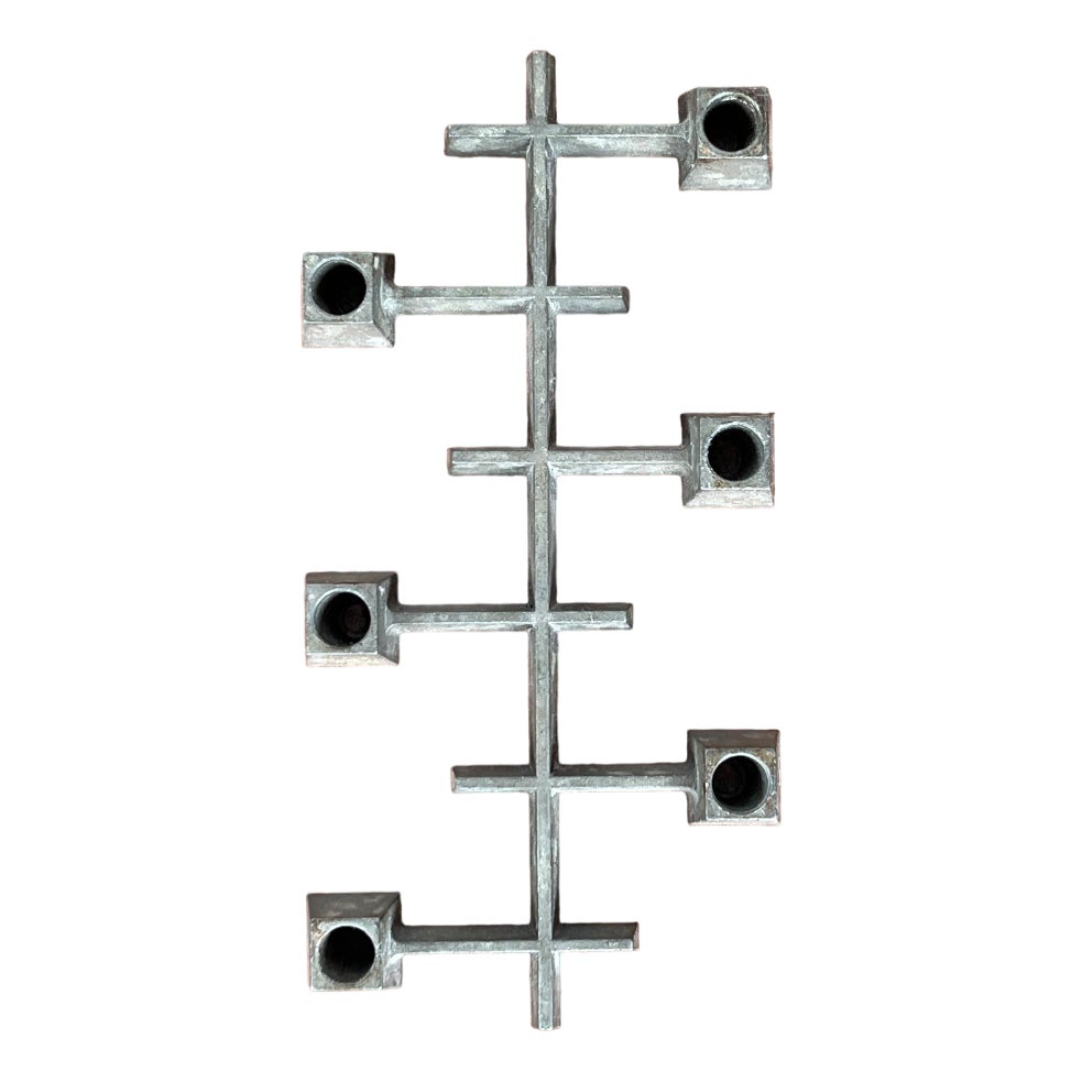 Mid-Century Danish Brutalist Cast Iron Candleholder by Jens H ...