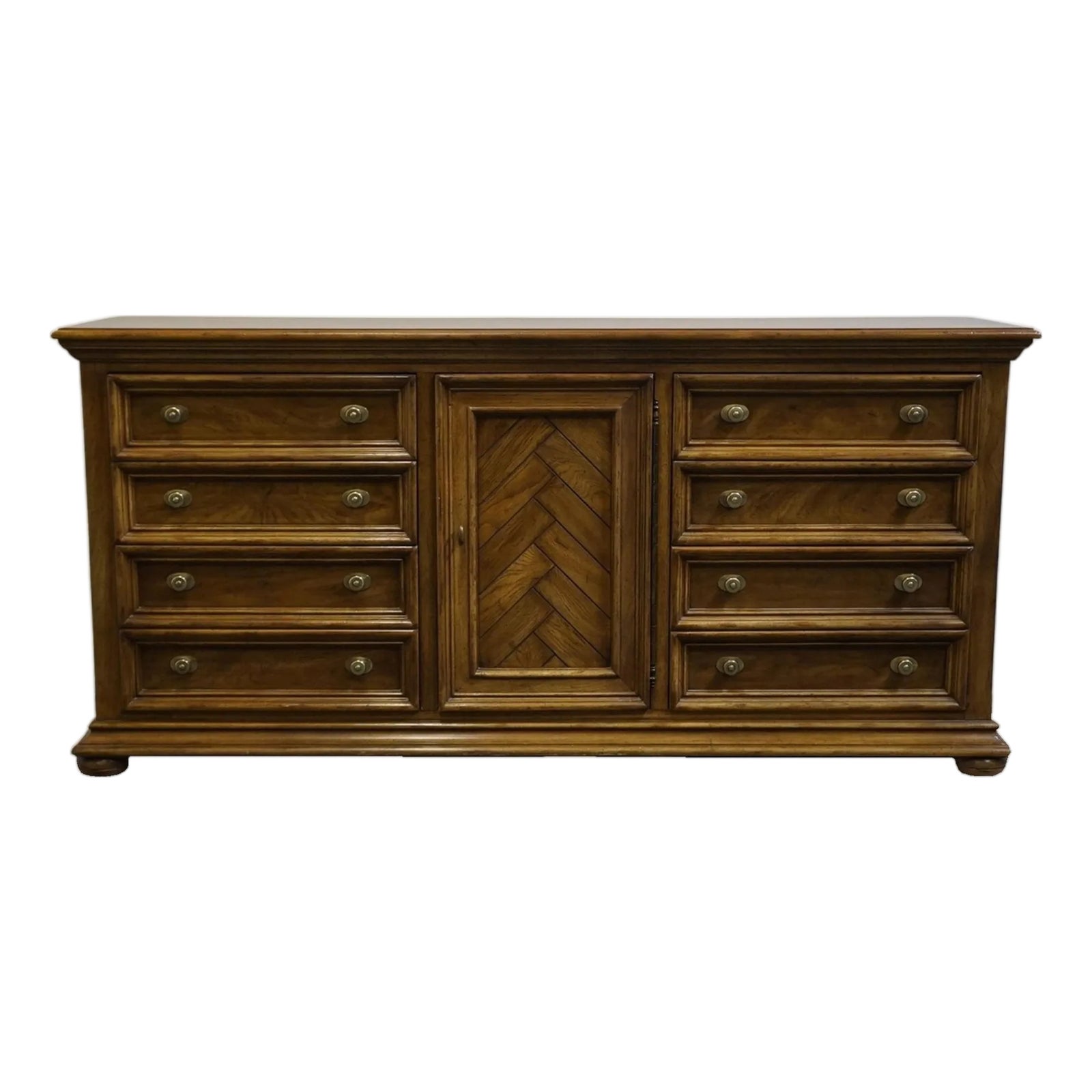 Late 20th Century Drexel Heritage Chartwell Collection Rustic European ...