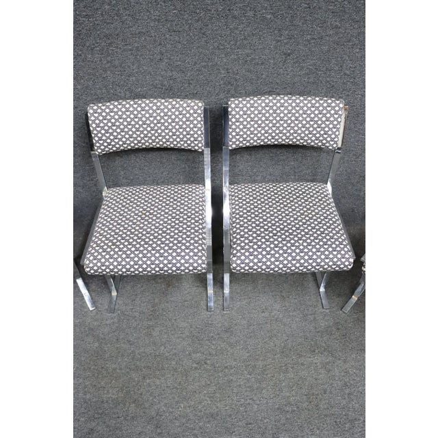 Mid Century Chrome Chairs Set/4 | Chairish