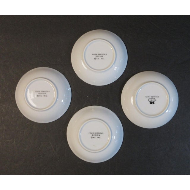 Vintage Four Seasons New York City Nyc Full Set of 4 Butter Pat Dishes ...
