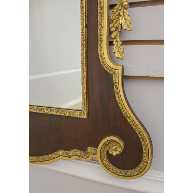 Vintage Chippendale Mahogany & Gold Phoenix Mirror | Chairish