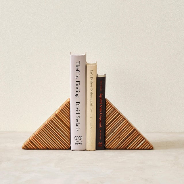 Modern Wood Baltic Birch Bookends - a Pair | Chairish