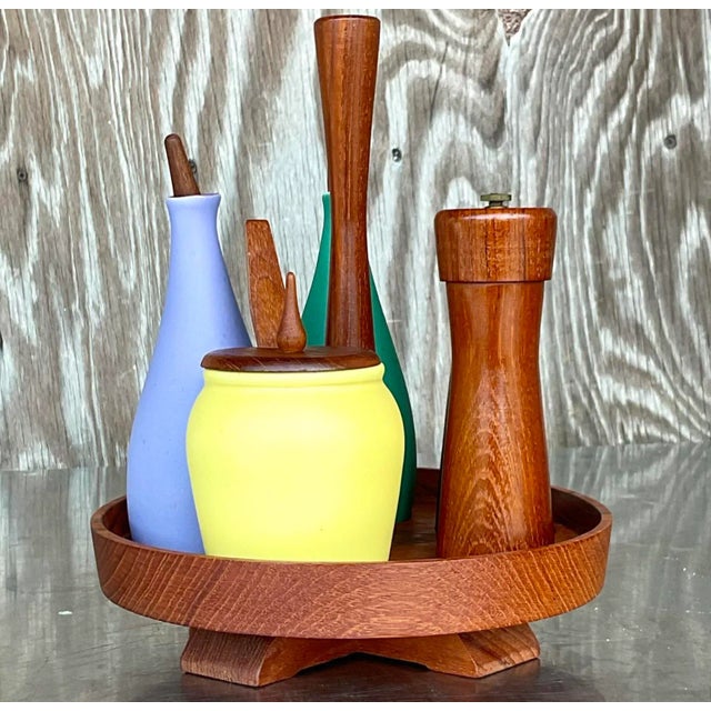 Mid 20th Century Vintage Mid-Century Modern Arni Form Condiment Lazy ...