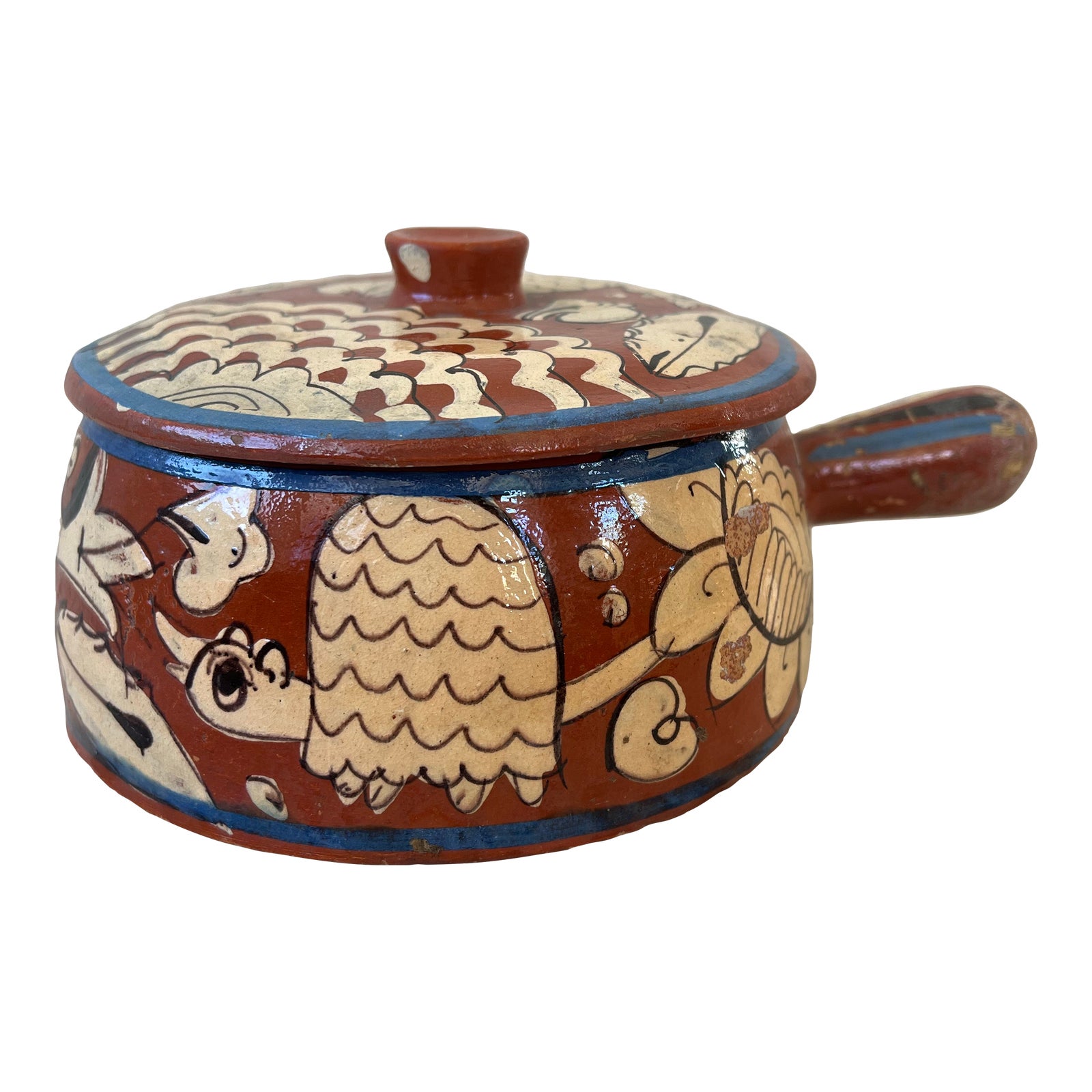 Vintage Handmade and Handpainted Mexican Terra Cotta Flora and Fauna ...