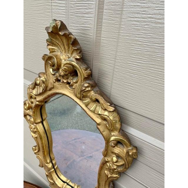 Italian Borghese Rococo Baroque Gilt Wood Mirror | Chairish
