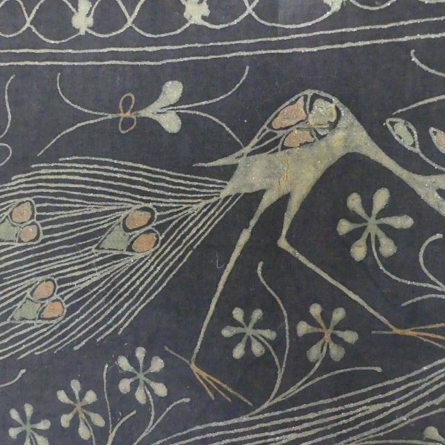 Large Art Deco Textile Artwork, 1920s | Chairish