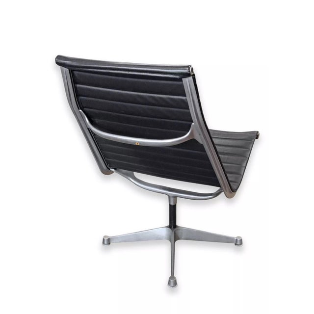 Mid Century Modern Eames Style Aluminum Group Reproduction Black ...