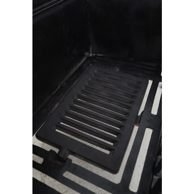 Vintage French Style Cast Iron Fire Box | Chairish