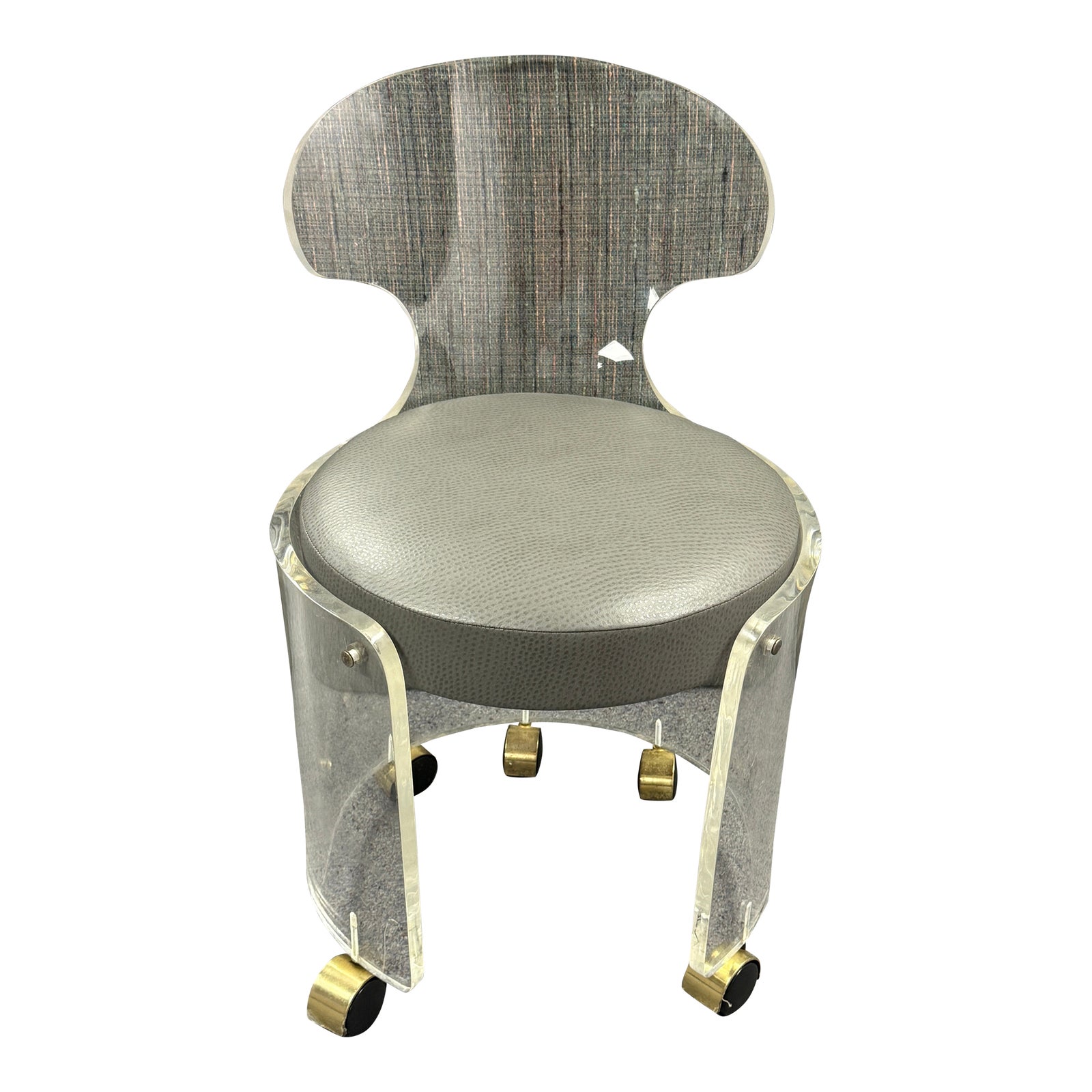 Vintage Hill Manufacturing Lucite Vanity Chair | Chairish