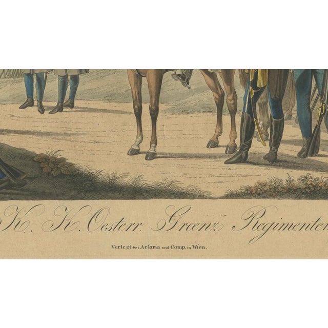 Austrian Frontier Regiment Soldiers During the Napoleonic, 1820, Paper ...
