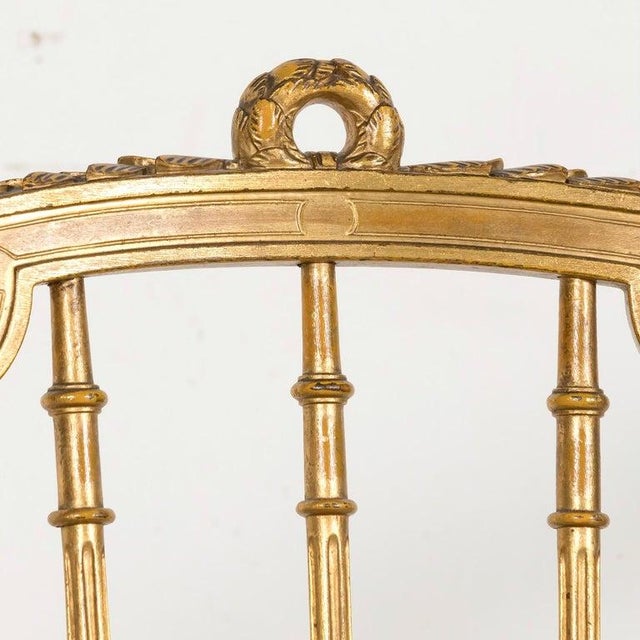 19th Century French Louis XVI Style Neoclassical Gilded Opera Chairs, 4 ...