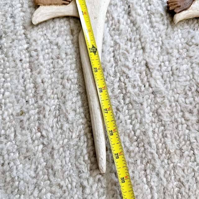 Vintage Large African Shadow Puppet Art Wooden Teak Art | Chairish