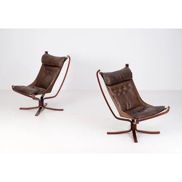 Falcon Easy Chairs attributed to Sigurd Resell, Norway, 1970s, Set of 2 ...