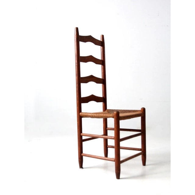 Vintage Ladder Back Chair | Chairish
