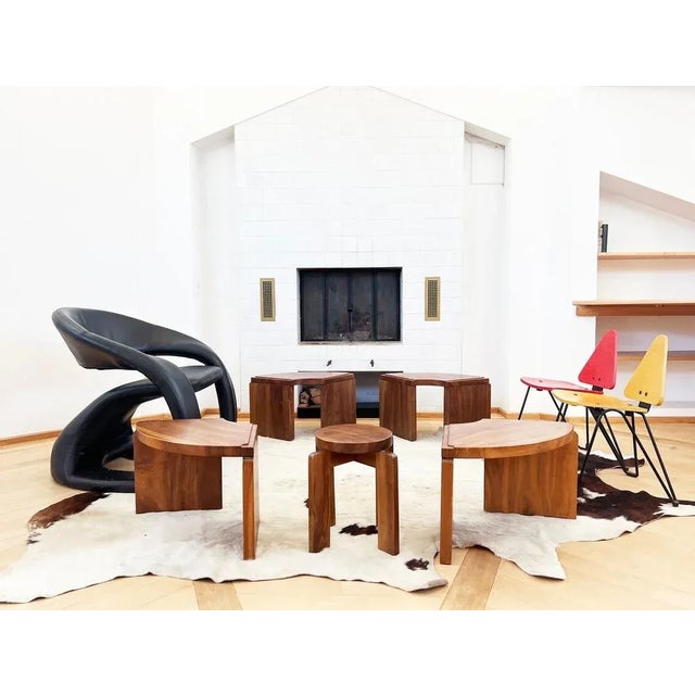 Danish Postmodern Upholstered Sculptural Lounge Chair | Chairish