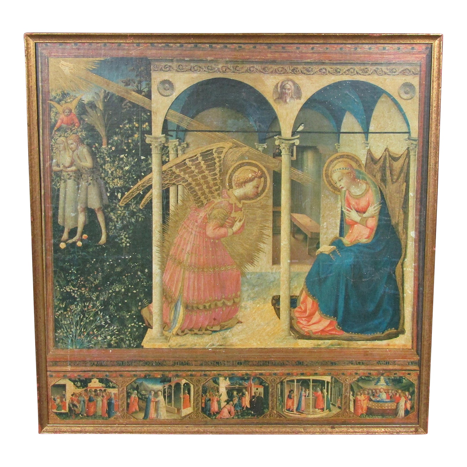 Vintage Spanish Oleograph After Fra Angelico “The Annunciation” – Radef ...