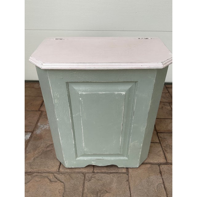 Vintage Handmade Scandinavian/Farmhouse Wooden Hamper | Chairish