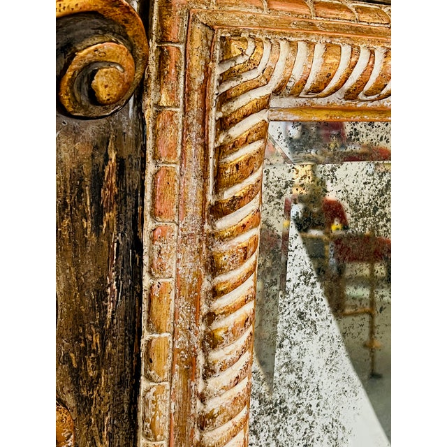 Gregorius Pineo Hand Carved "Lombardy" Mirror | Chairish