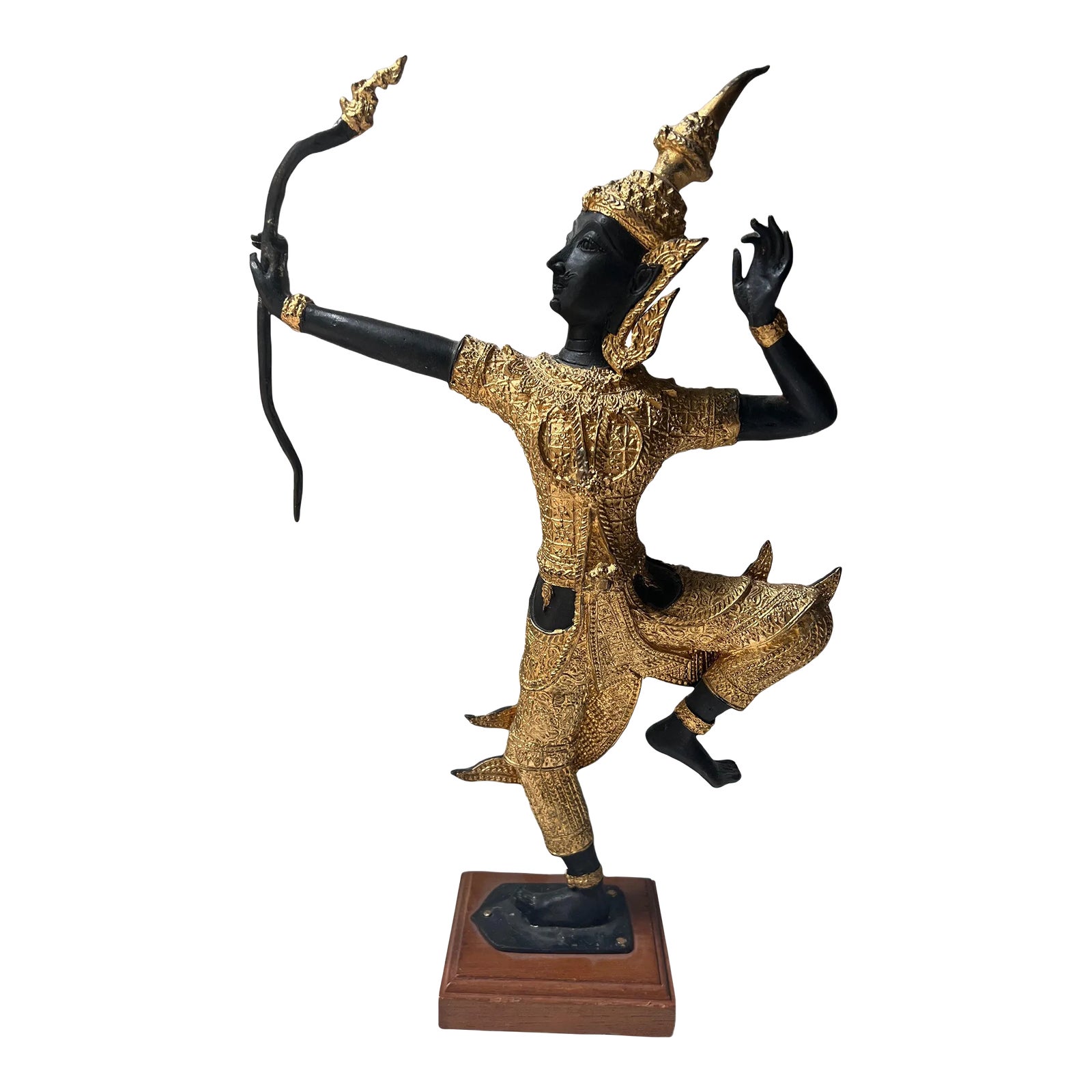 Vintage Prince Rama Statue With a Bow. Archer, Rama of Hinduism ...