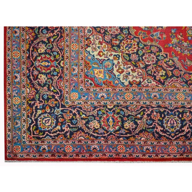 Traditional Kashan Rug | Chairish