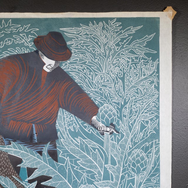 Emmy Lou Packard "Artichoke Pickers", Signed, 1950 | Chairish