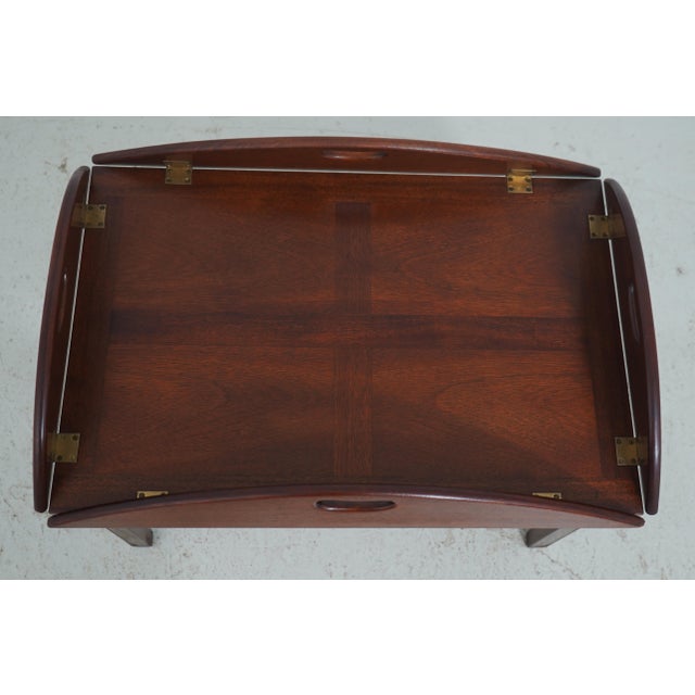 Vintage Mahogany Butler’s Tray Coffee Cocktail Table | Chairish