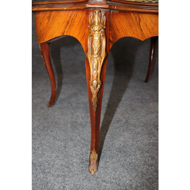 Carved Walnut Inlaid French Serving Tray Louis XV Style Coffee Cocktail ...