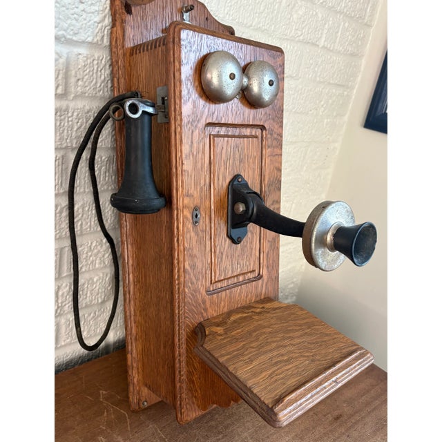 1930s Vintage Wall Phone Oak, Vintage | Chairish