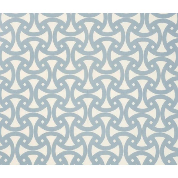 Sample- Schumacher X Trina Turk Santorini Print Fabric in Sky | Chairish