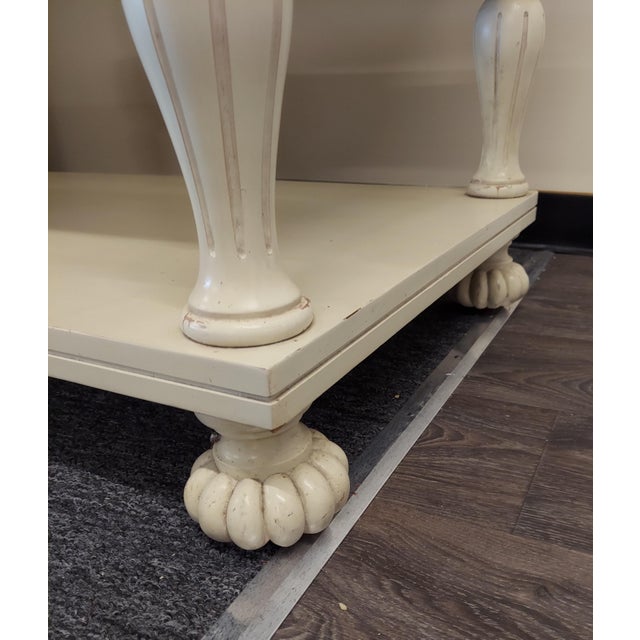 1960s Nichols and Stone Solid Wood Island with Marble Top | Chairish