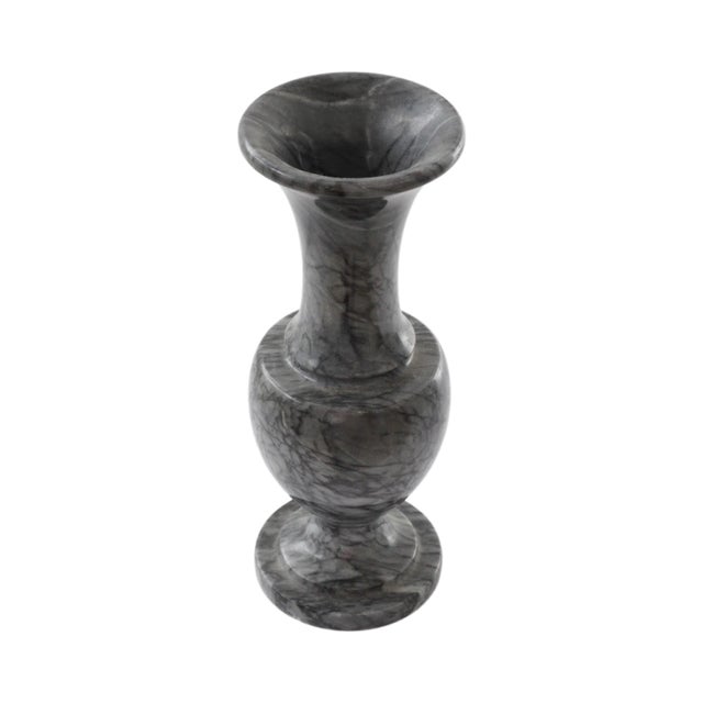 Gray Marble Vase, 1980s | Chairish