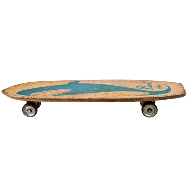 Vintage 1960s Nash Blue Shark Skateboard | Chairish Vintage 1960s Nash Blue Shark Skateboard | Chairish
