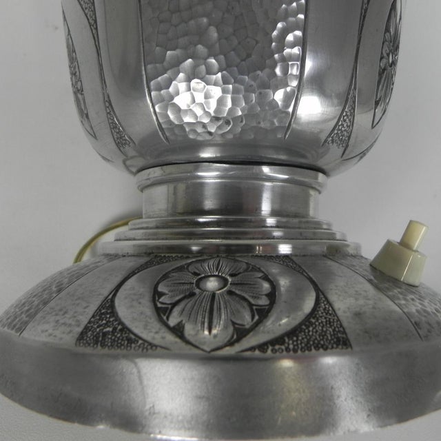 Art Deco Aluminium Uplight Table Lamp, 1930s | Chairish