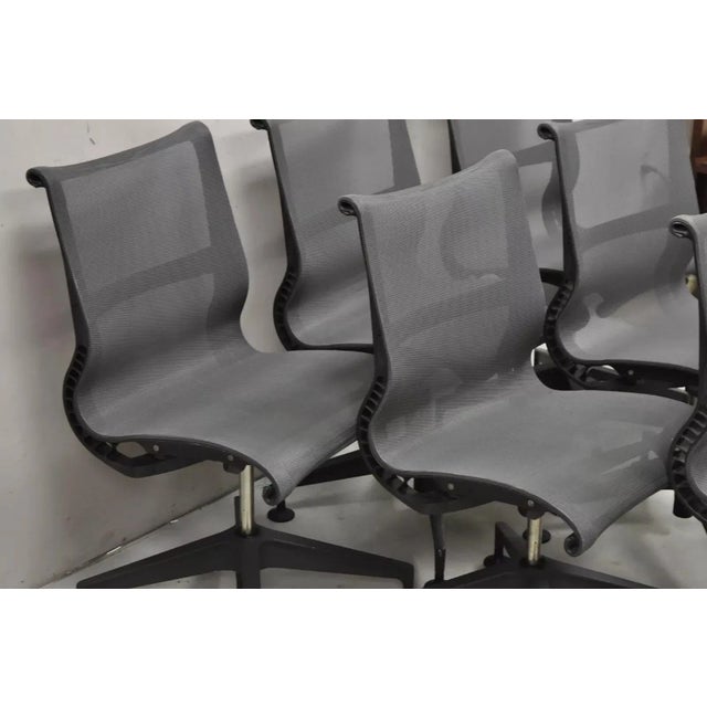 Herman Miller Setu Side Chair Metal Mesh Desk Office Swivel Chair - Set ...