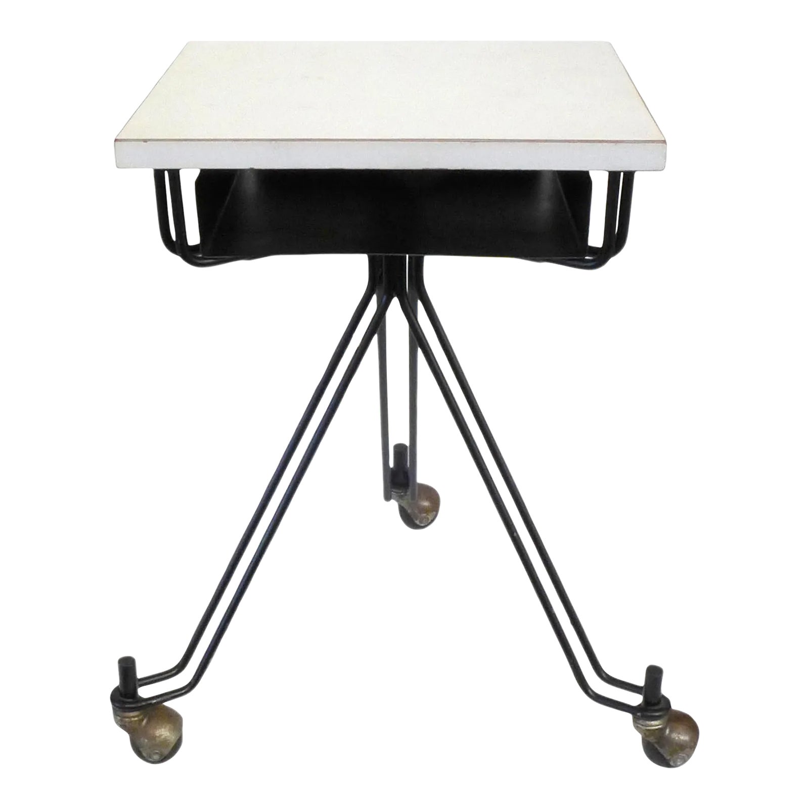 1950s Eliot Noyes Ibm Rolling Side Table | Chairish