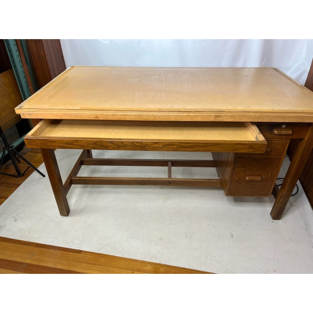 Vintage Hamilton Architect Drafting Table Desk | Chairish