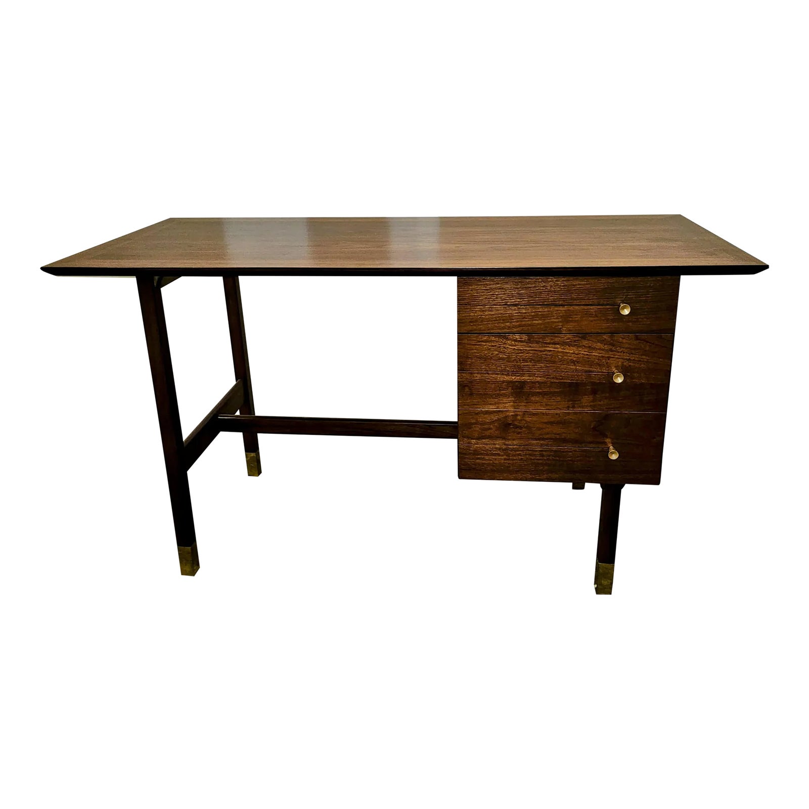 1970s Founders Style Writing Desk | Chairish