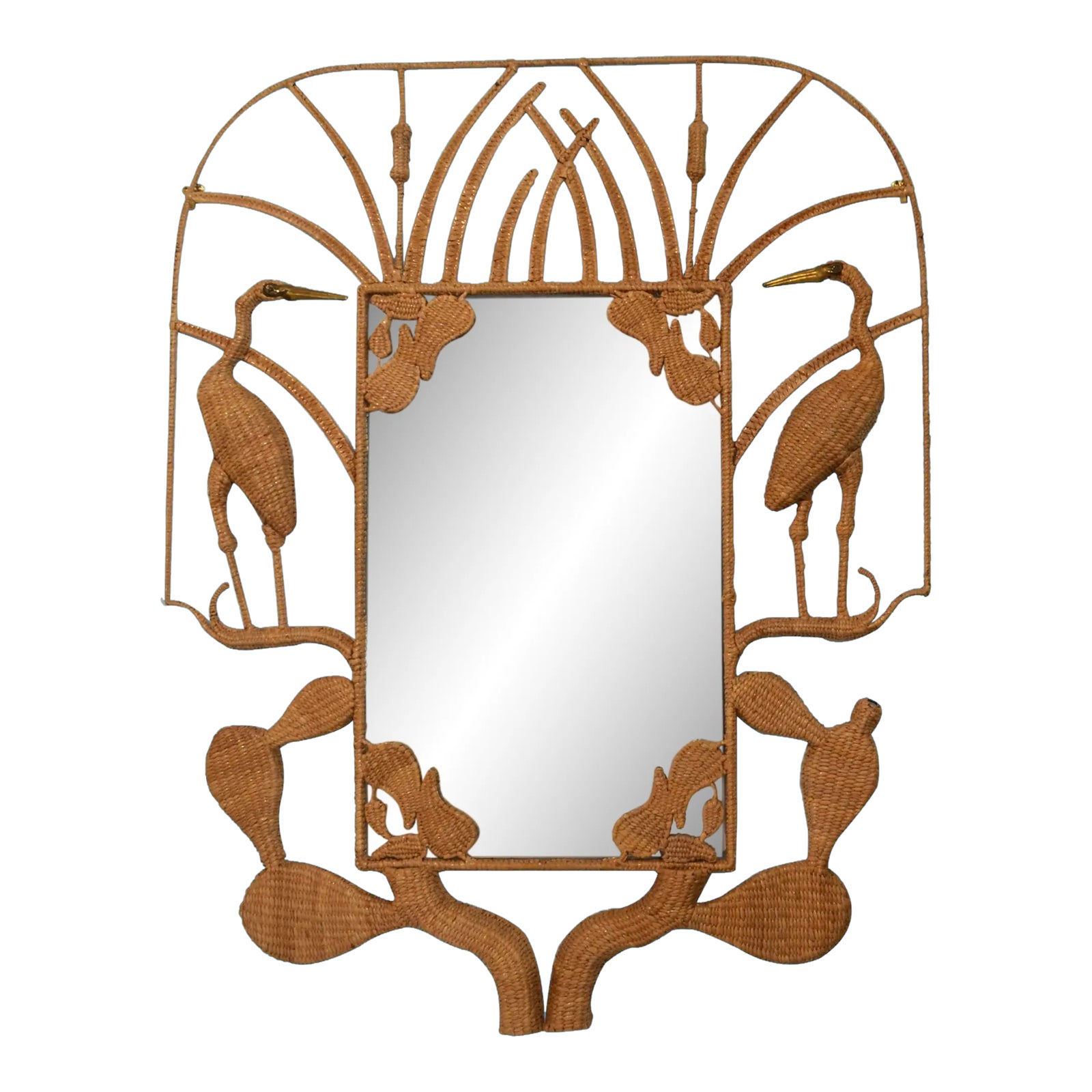 Crane Prickly Pear Mirror Mario Lopez Torres | Chairish