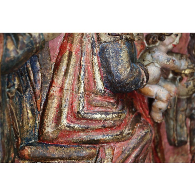 18th Century Baroque Nativity Scene, Crèche Wooden Retable, Portuguese ...