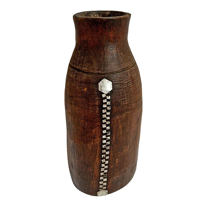 Vintage Wooden Tutsi Pot | Chairish