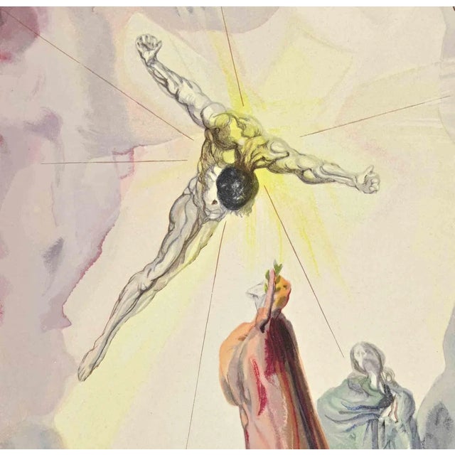Salvador Dali, Apparition of Christ, Woodcut Print, 1963 | Chairish