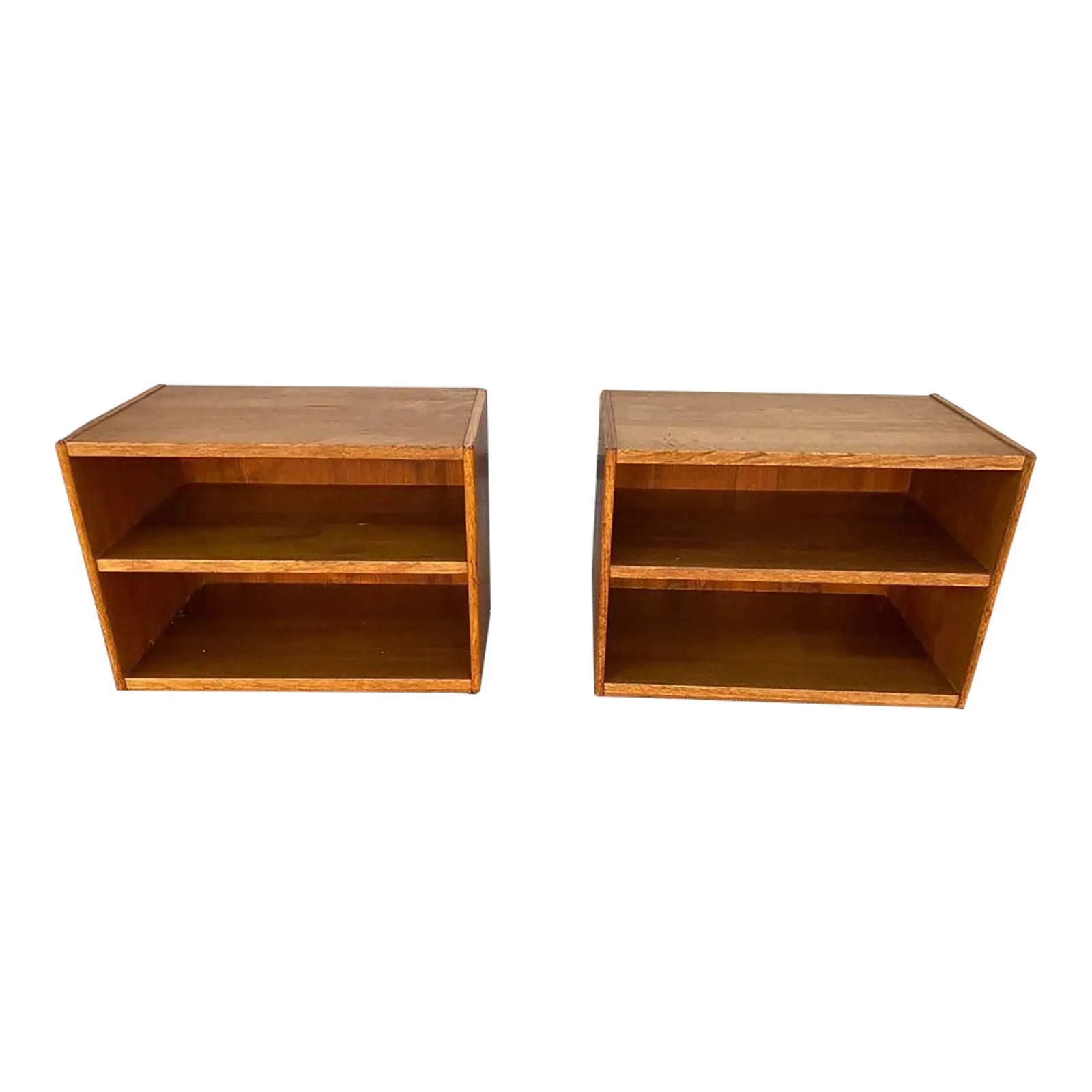 Pair of Mid Century Modern Danish Teak Side Tables or Stacking ...