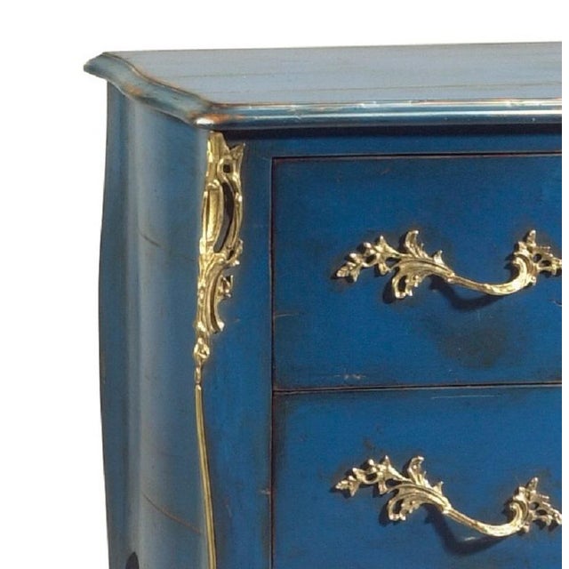 Louis XV Style Blue Chest | Chairish