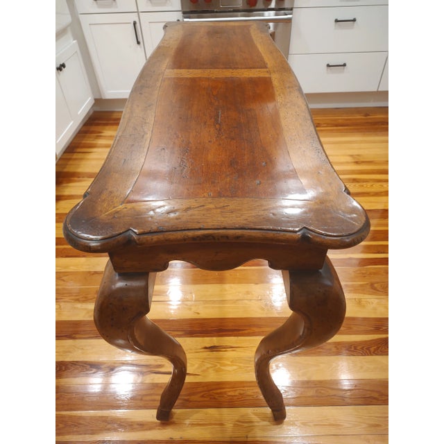 Late 20th Century French Country Sofa Console Table | Chairish