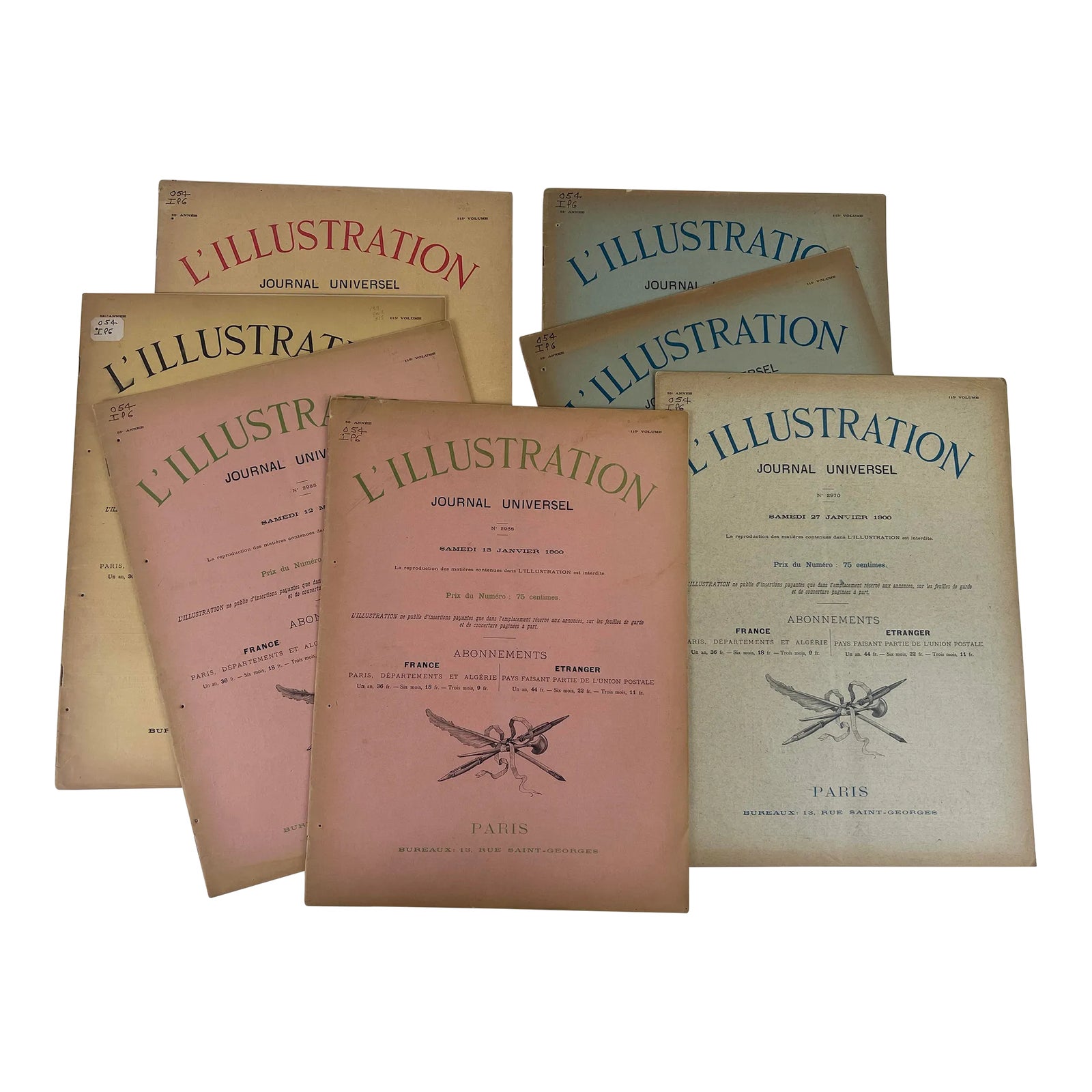 Vintage Set of 9 'L'Illustratation' French Magazines | Chairish