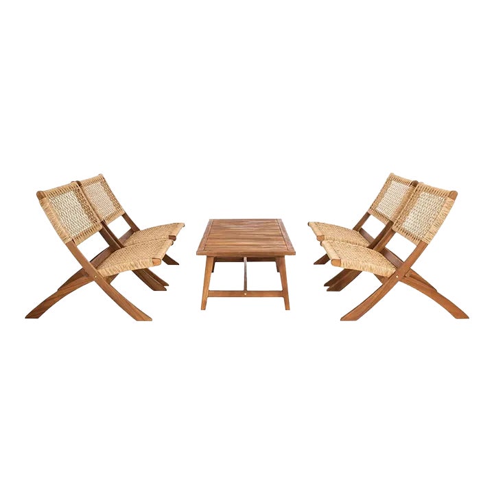 Blaze 5 Piece Living Set - Natural | Chairish