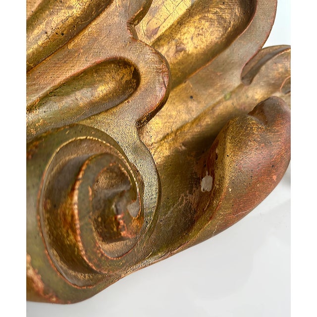 1930s Art Deco Brach-Allen Plaster Shell Wall Mounted Sculpture | Chairish