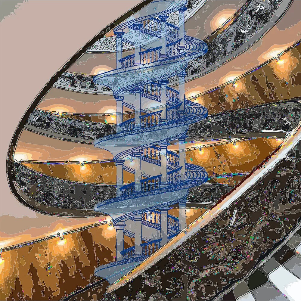 Renato Manzoni, Jacob´s Ladder, 2018, Digital Print | Chairish