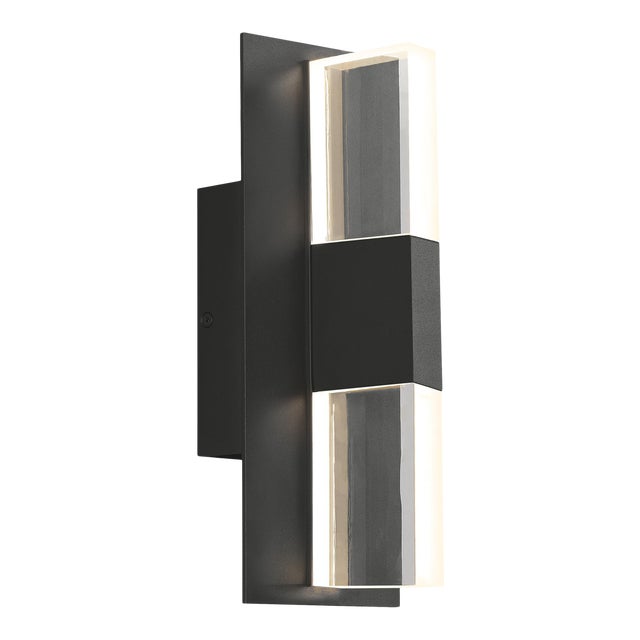 Visual Comfort Modern Lyft 12 Outdoor Wall LED Black | Chairish